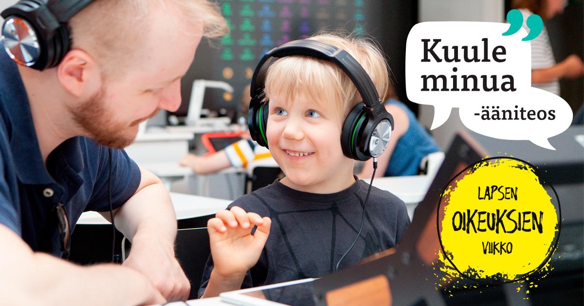 Lapsen oikeuksien viikko 2025 – Kuule minua! - Suomen lastenkulttuuriliitto